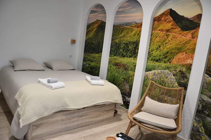 Suite Cosy & Centrale I Lit Queen Size I Balnéo - Aurillac