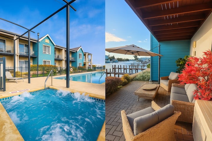 Spacious Canal Front Retreat|pool|spa|jettty - Perth