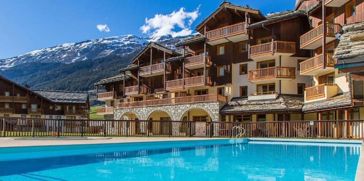 Apt 4p. Epicea, Piscine Sauna, Spa, Valcenis - Lanslevillard