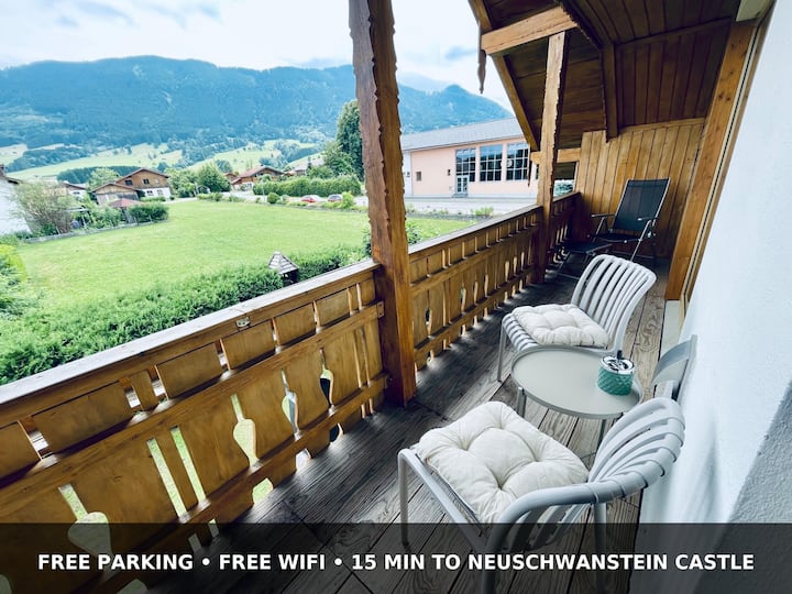 Traumblick•8 Gäste•schlossnah - Halblech