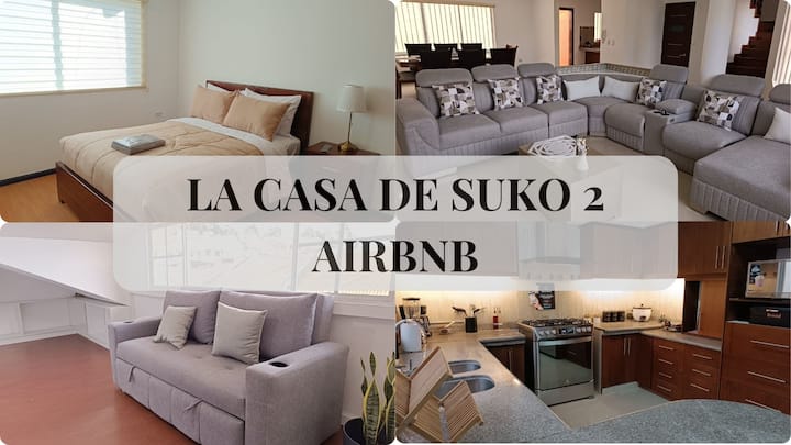 Casa Amplia, 8 Hab,8 Camas,3.5 Baños +Wifi+garaje - Cuenca