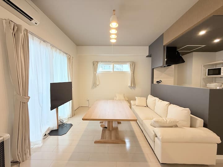 2br/52㎡|4ppl|3minstn|airport|sapporo20min|longstay - Sapporo