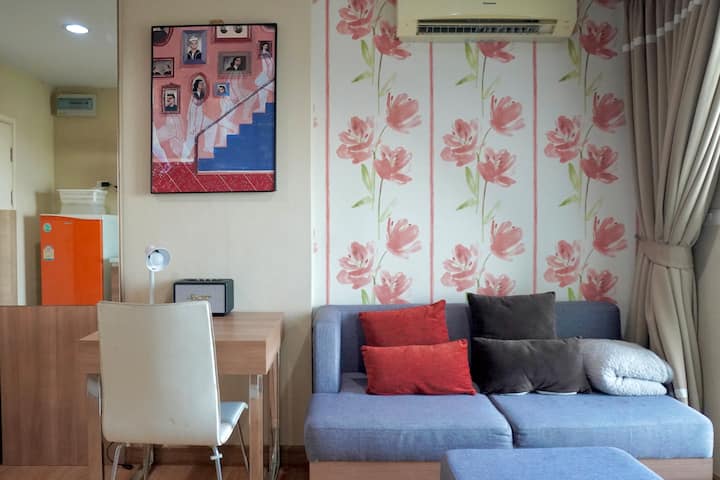 曼谷市中心靠近轻轨站/精美公寓/楼下有24小时7-11/机能便利 - Thailand