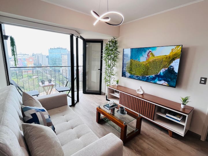 Apartamento En Miraflores Cómodo Y Con Buena Vista - Peru