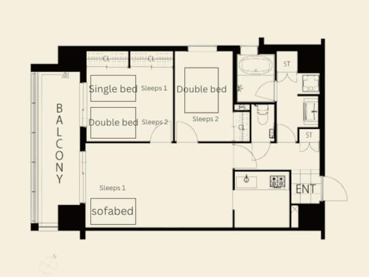 Family & Baby Friendly Max７/near Tenjin Airport - Fukuoka