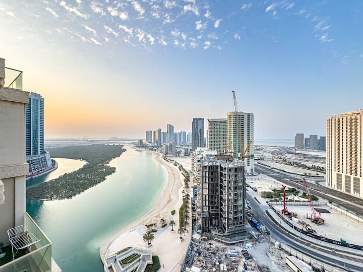 Full Mangrove Views | Beach Access | High Floor - Abu Dhabi