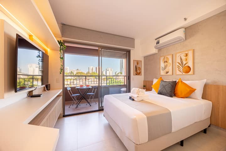 Beautiful Studio Near Borba Gato Station - Santo Amaro