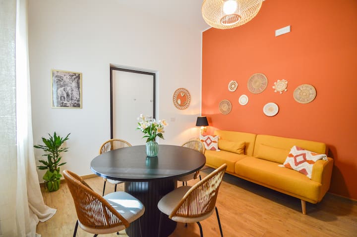 Plage à 30 M-wi-fi Gratuit- Lave-linge/sèche-linge - Capo d'Orlando