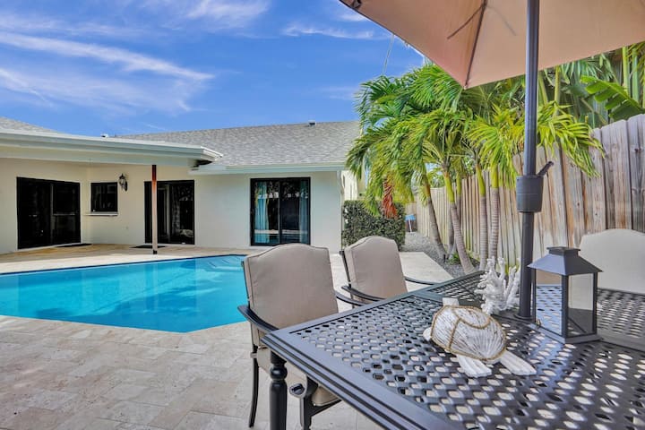 Private Home In East Delray 3/2 ~ Sparkling Pool - 델레이 비치