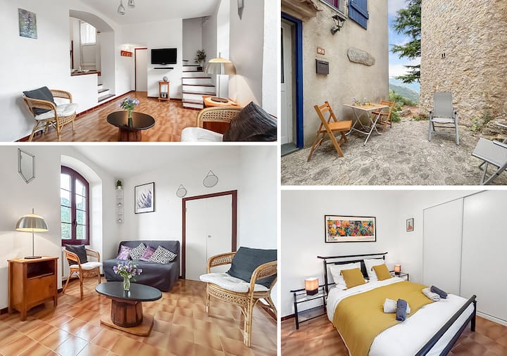 Charmante Maison Avec Vue Montagne Proche Plage - Menton