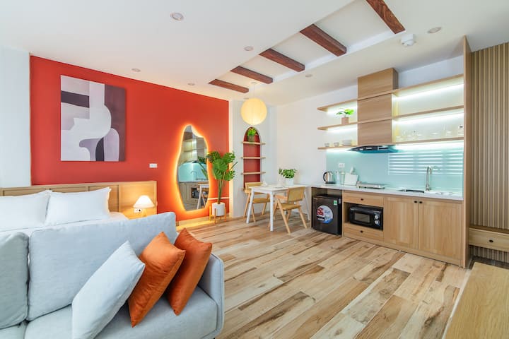 New 1bd1ba Studio | Rooftop | Steps To Hkiem Lake - Vietnam
