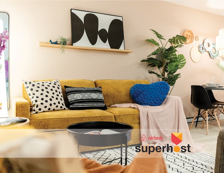 Boho Cozy Apartment • Nr Dt • Ac • Free Parking - Longueuil