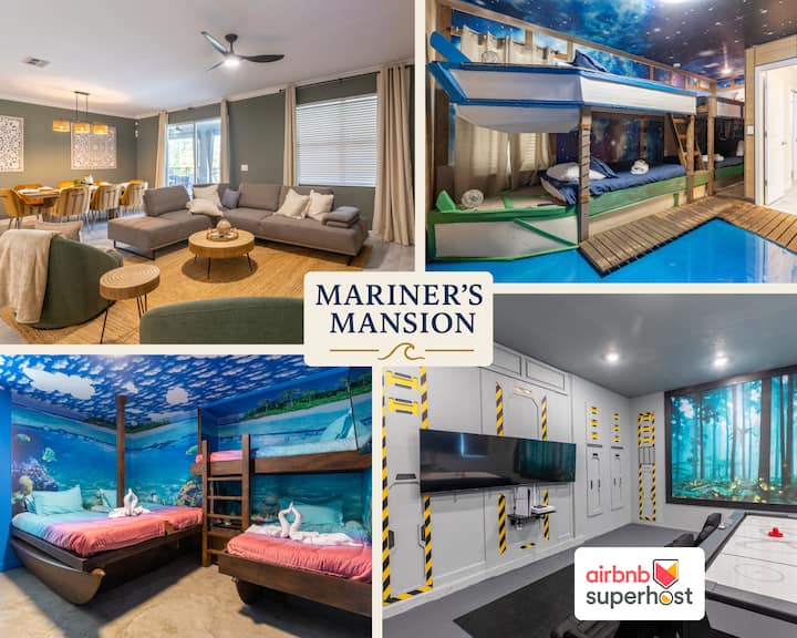 Brand New Mariner's Mansion Game Room And Theater - Davenport, FL