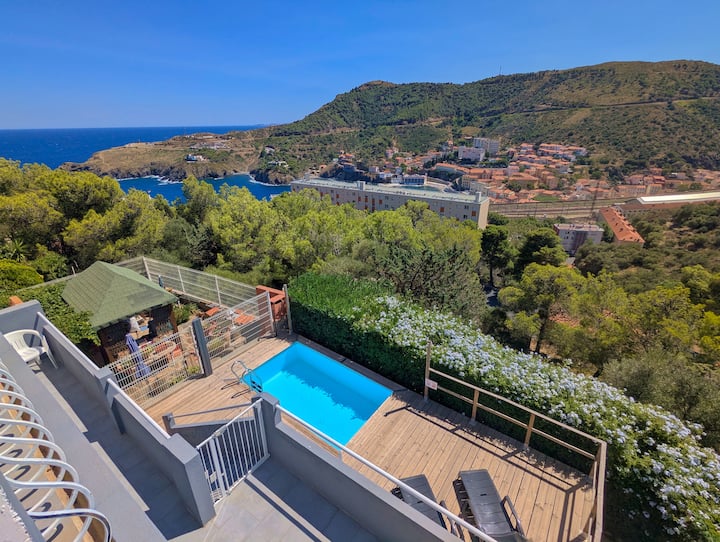 Villa 3 Ch. – Vue Mer/montagnes + Piscine Privée - Banyuls-sur-Mer
