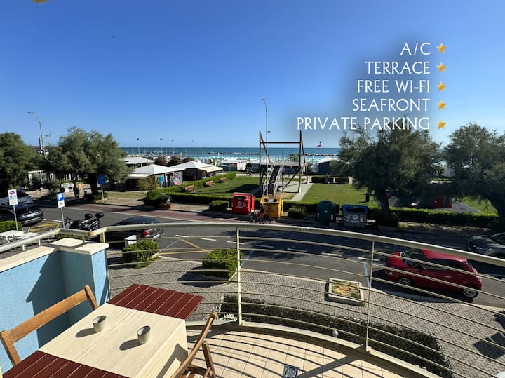 [Adriatico Frontemare] Free Parking Sea View! - Fano