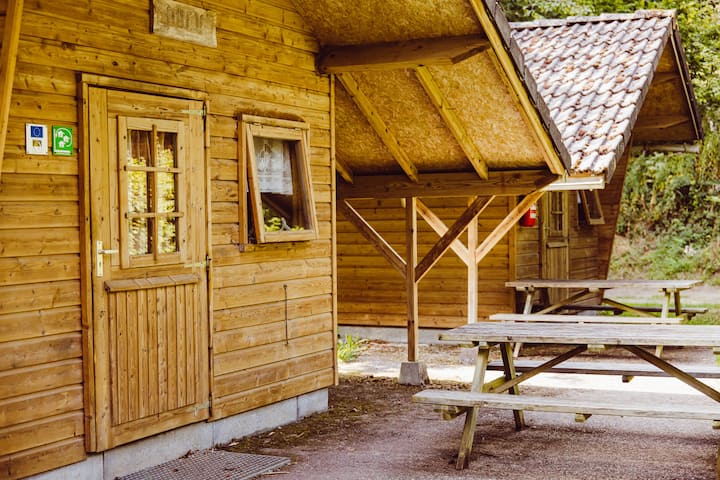 Houten Trekkershut 4 Personen Natuurhuisje - Burg-Reuland