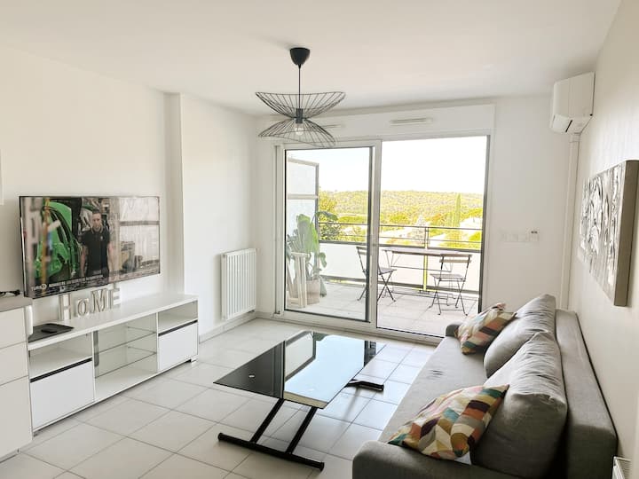 Appartement T2 42m2 Clim Parking Aix En Provence - Cabriès