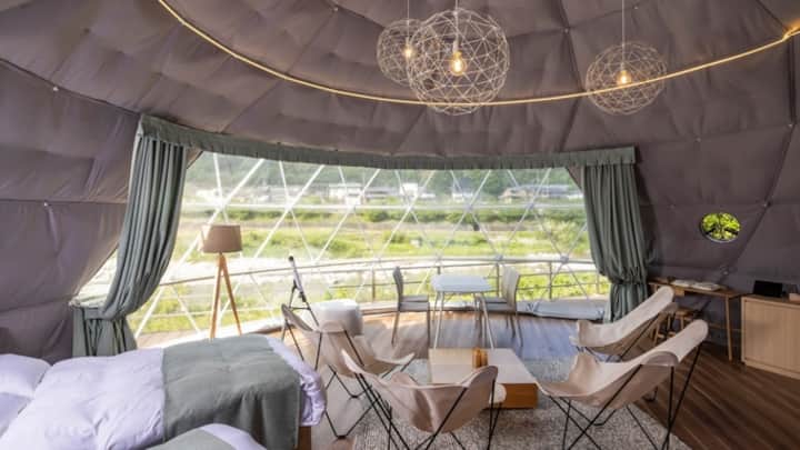 【Pets Allowed】river View/starry Sky/2meals/4ppl - Achi