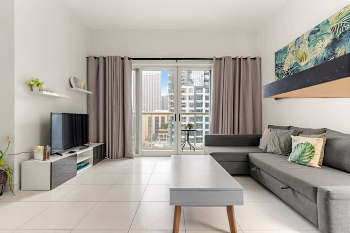Stylish 1br | City Skyline Views Near Jbr Beach - 迪拜碼頭