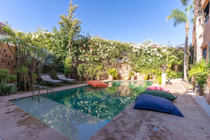 Villa Piscine Chauffé & Jacuzzi Top Centre Ville - Marrakech