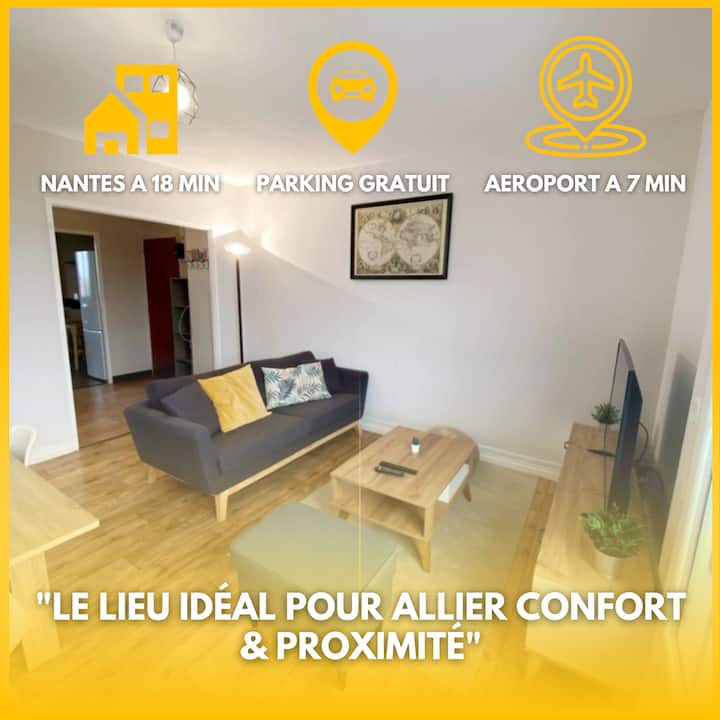 Alcôve : 4 Chambres - Proche Tram - Nantes