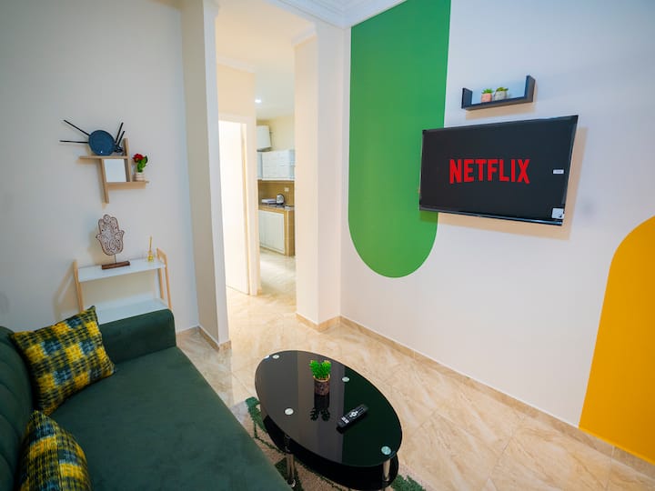 Suite ÉCrin Vert- Loft Bohème & Nature à Tng - 탠지어