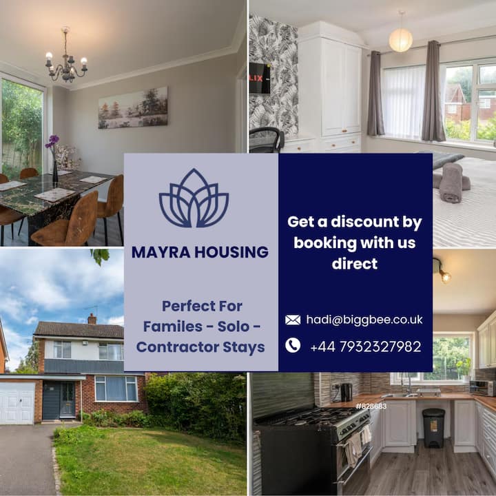 Family & Contractor Sleeps 6| Parking For 3 | Nec - Solihull
