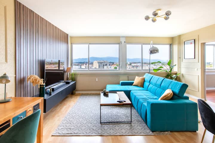 Vue Vosges & Sunset – Coccoon, Parking & Netflix - Mulhouse