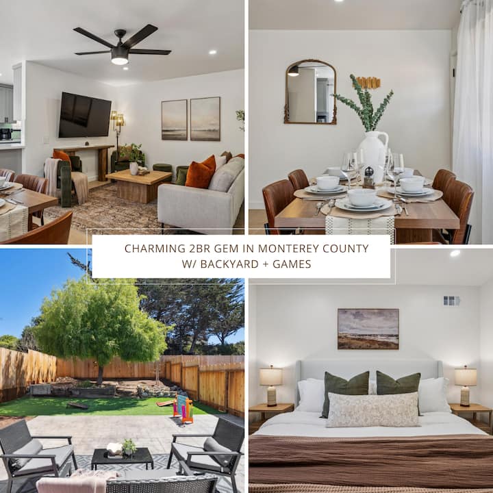 Cozy 2br Retreat | Nearby Monterey Attractions - Monterey, CA