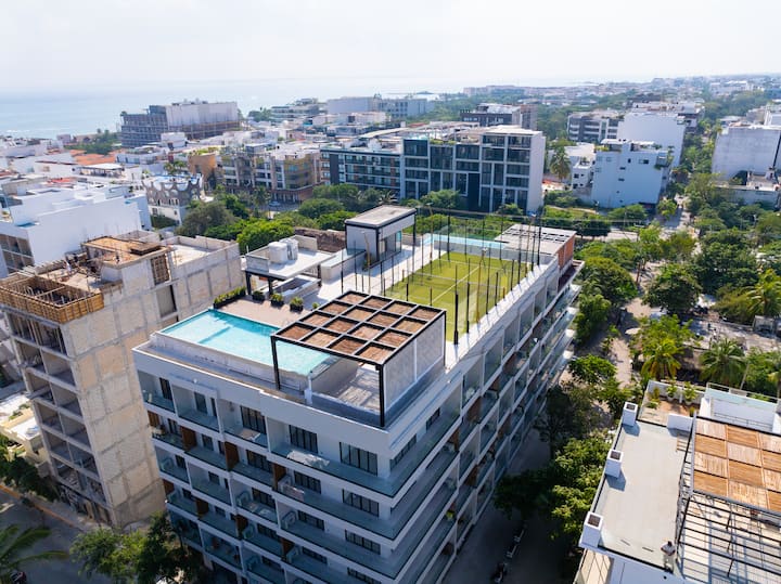 New! Lovely Central Studio With Paddle Court/gym - Playa del Carmen