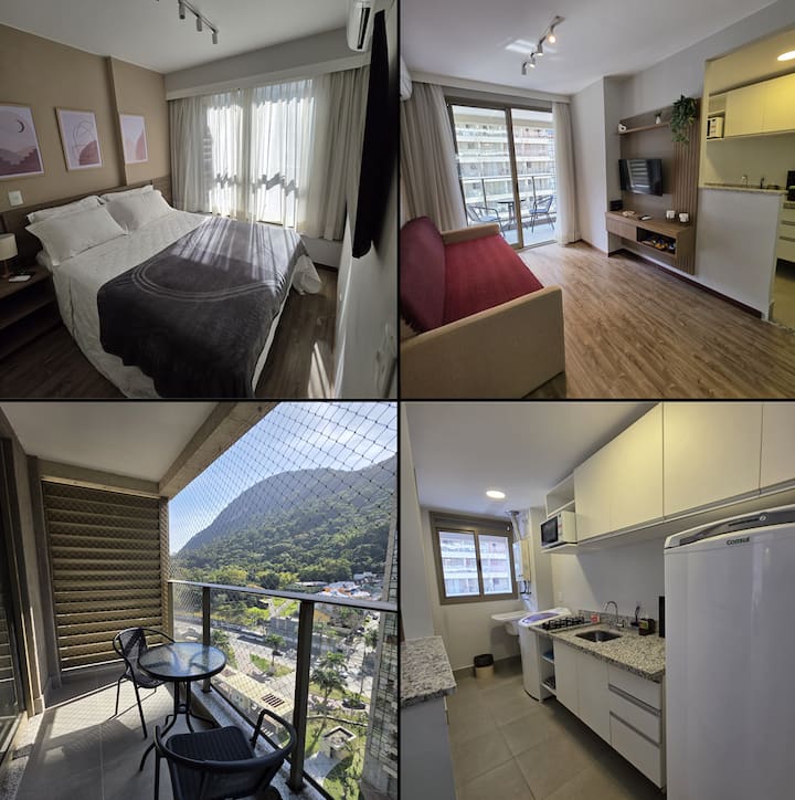 Apto Na Barra Com Cozinha, Garagem 9bl2 - Rio de Janeiro