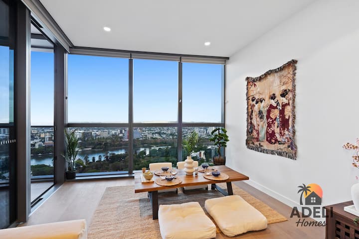 Japanese Theme Queen Wharf W/ River &Mountain View - Brisbane