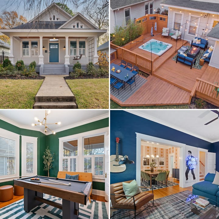Hot Tub & Game Room- Private Cooper-young Bungalow - Memphis, TN