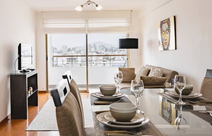 Great Condo/ocean & City View. Balcony. Parking - Lima