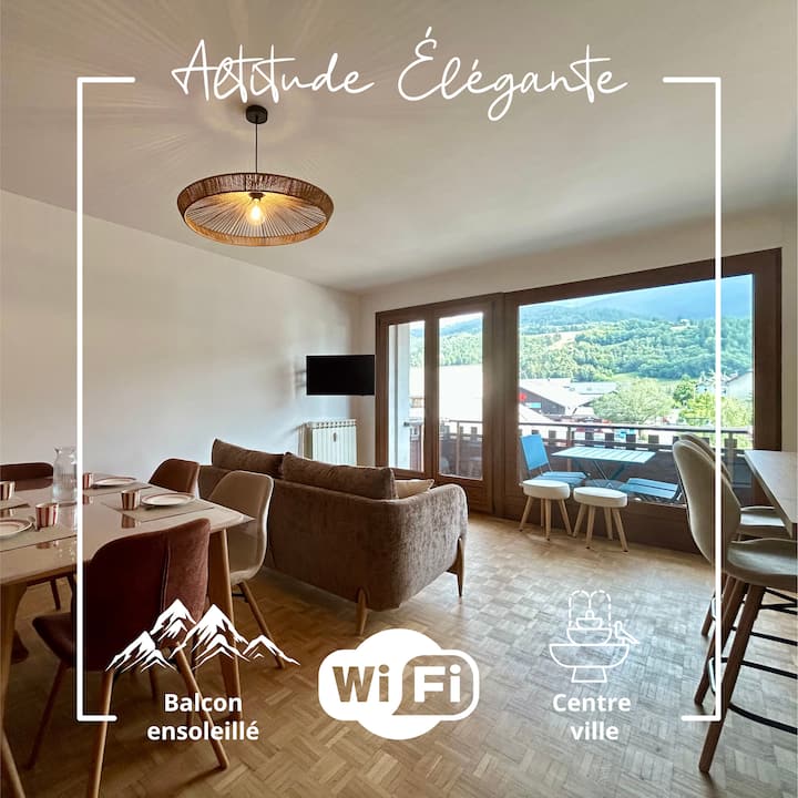 Altitude ÉLégante - Centre Ville - Wifi - Balcon - Val d'Allos
