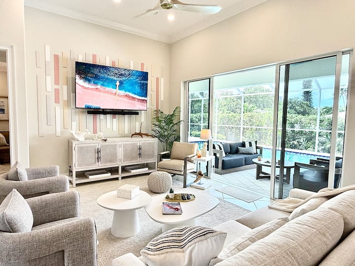 New!-4/3 Luxury Home-h. Pool-ideal Beach Location - Marco Island, FL