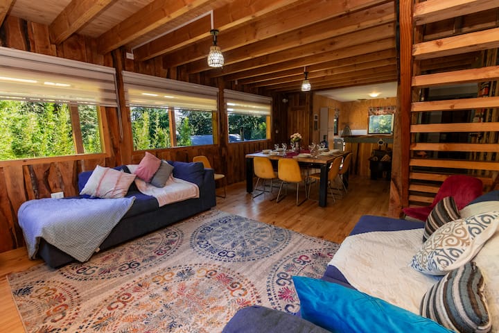 Cabaña Tinaja Y Vista Al Volcán - Pucon