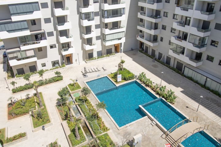 Appartement Premium Vue Piscine & Mer | Terrasse - Morocco