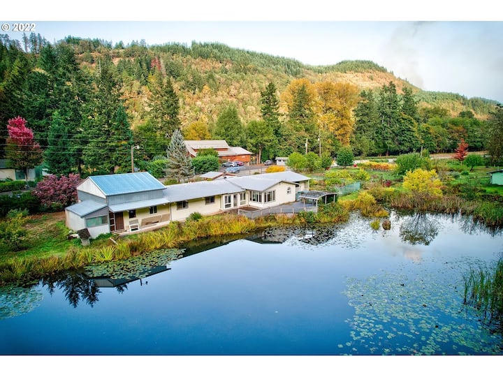 Hubbard Creek Waterfront Farmhouse - Becker Vineyard, Roseburg