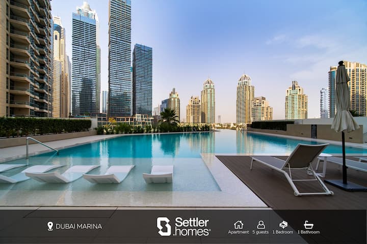 Settlerhomes | Liv Marina Luxe | Gym, Pool, Sauna - Dubaï