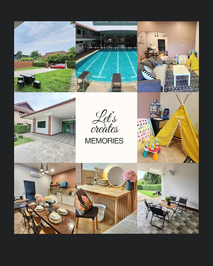 Single Floor Kid-friendly City Home Walk To Market - Chiang Mai