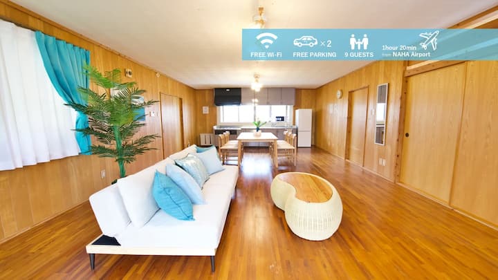 ジャングリアまで15分｜2ldk｜戸建て貸切｜最大9名様｜free Wi-fi｜za319 - Nago