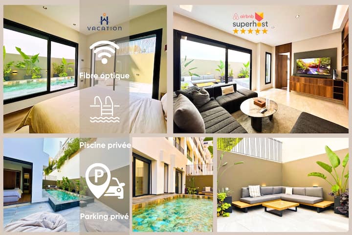 Studio Moderne Avec Piscine Privée & Terrasse - Casablanca