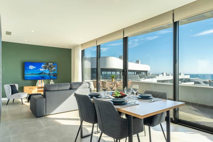 Penthouse Con Vistas Al Mar Y Atardecer úNico - Fuengirola