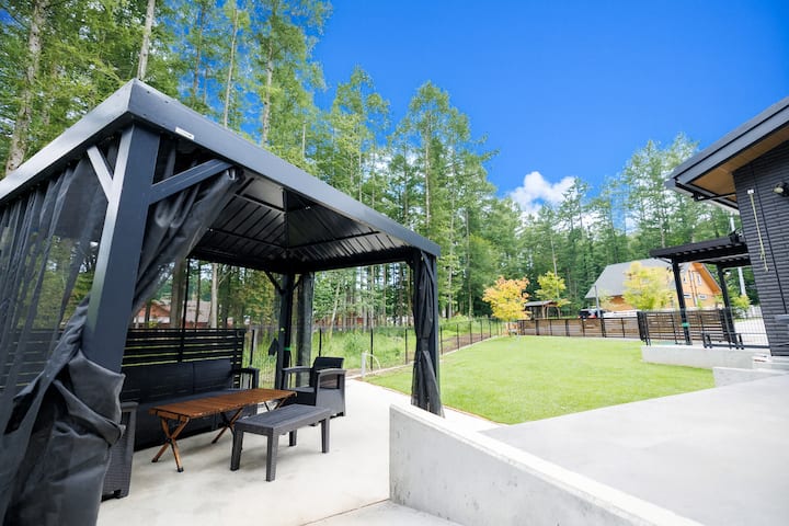 富士山麓/山中湖/新築ヴィラ/蚊帳東屋Bbq無料/ドッグラン付/小型犬３匹無料/連泊・早期歓迎割引 - Mount Fuji