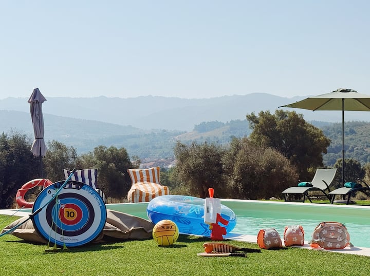 Mountain View Family Hideaway W/ Ac & Breakfast - Fundão