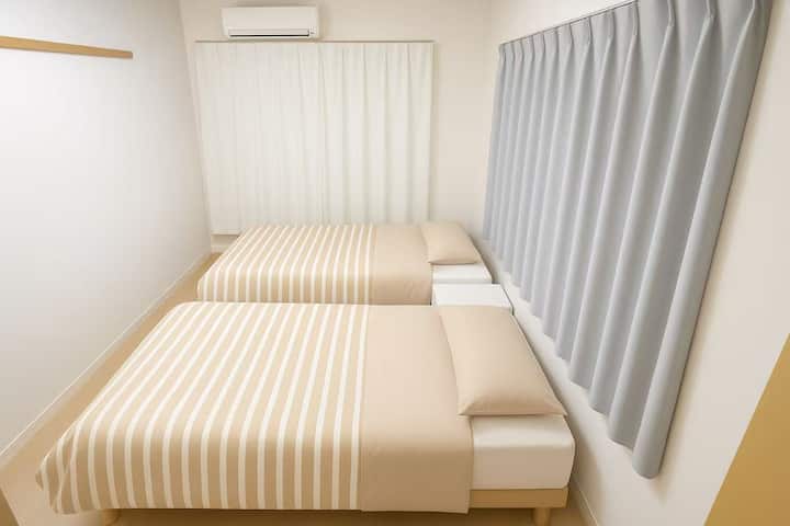 晴空塔|押上站步行1分钟|26㎡双床房带阳台电梯|独立卫浴|生活用品家电齐全|旅行生活交通购物全便利 - Tokio