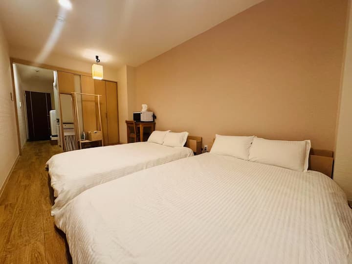 Namba/shinsaibashi Direct|2 Queen Beds|free Wifi|c - Osaka