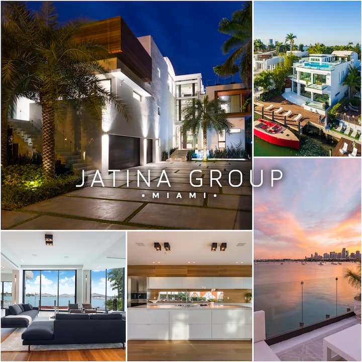 Waterfront Villa - Rooftop Pool & Spa - Theater - Miami Beach, FL