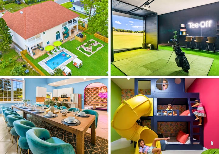 21 Guest Retreat•2storyslide•golf Sim•htdpool - Indian Rocks Beach, FL